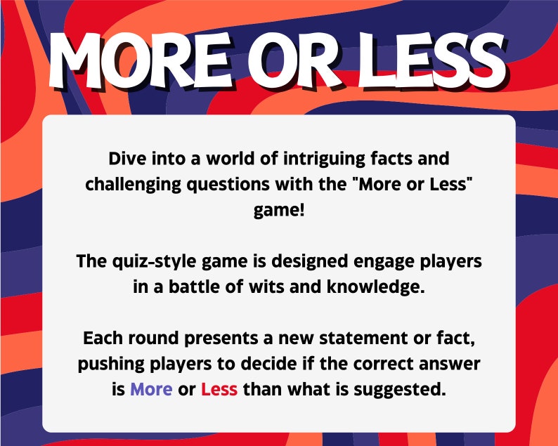 More or Less Trivia Game | Powerpoint Game | Pub Quiz | Bar Trivia ...