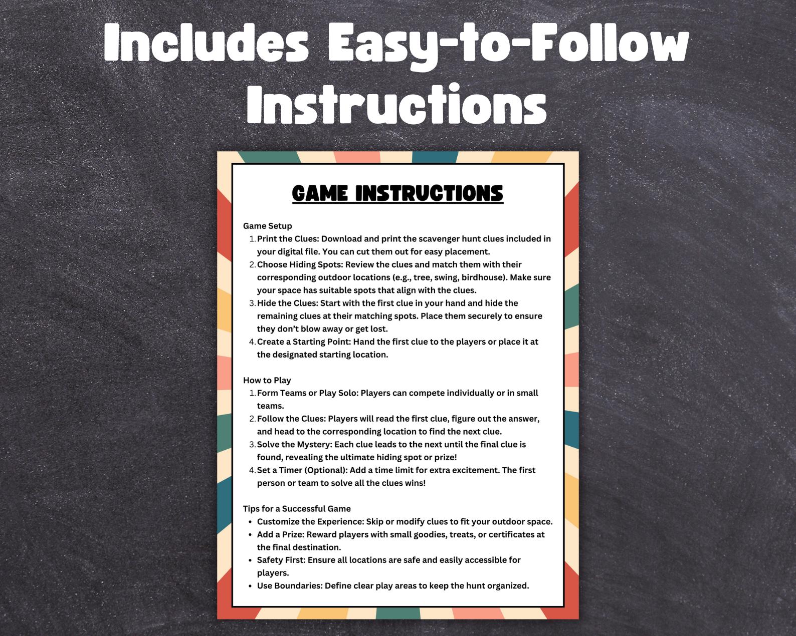 Ultimate Outdoor Scavenger Hunt Game for Teens and Tweens - Fun ...
