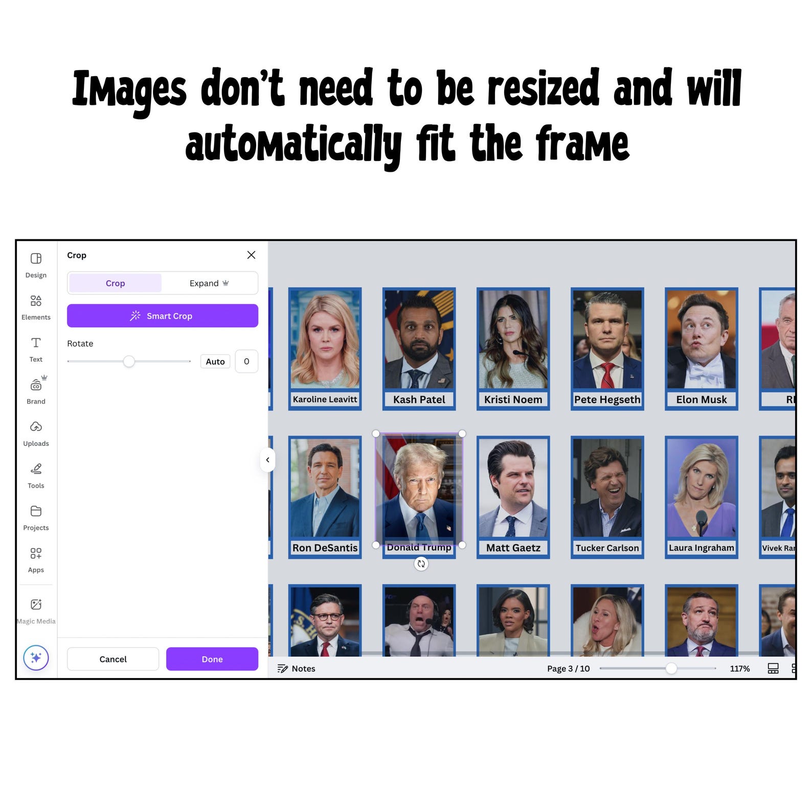 Guess Who Maga Template | Printable Guess Who Game | Customizable | DIY ...