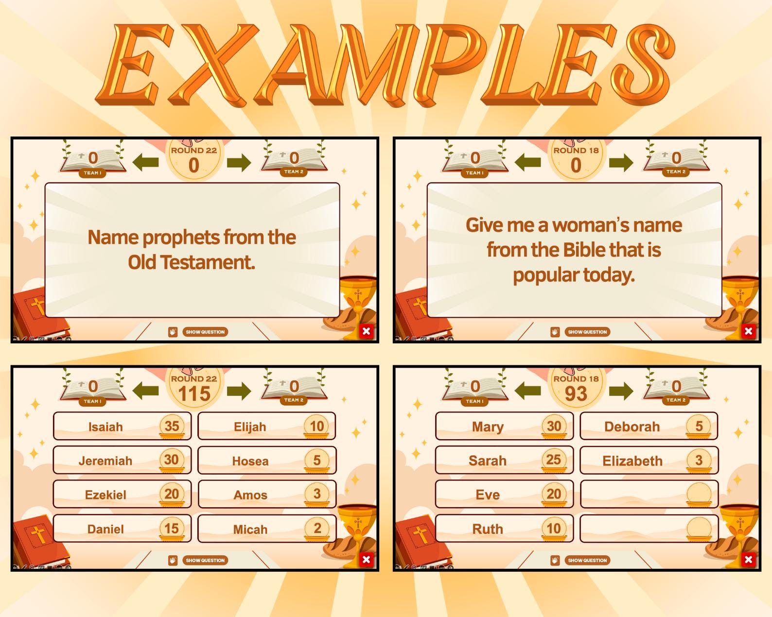 Bible Trivia Game- Fun & Interactive Bible Quiz for Families | Bible ...
