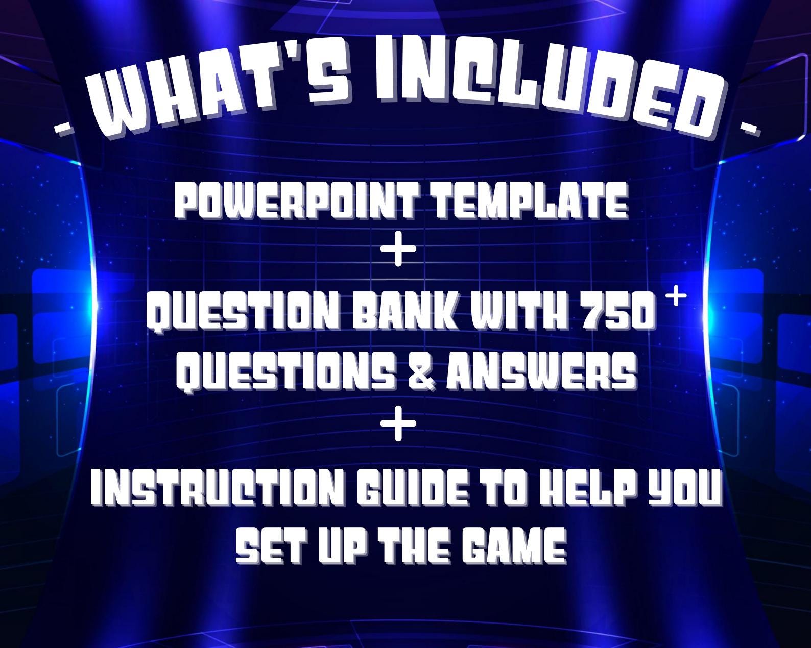 Customizable Jeopardy Powerpoint Template | Host Your Own Game Show | Jeopardy Template ...