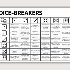 Dicebreakers: the Ultimate Icebreaker Game | Icebreaker Game ...