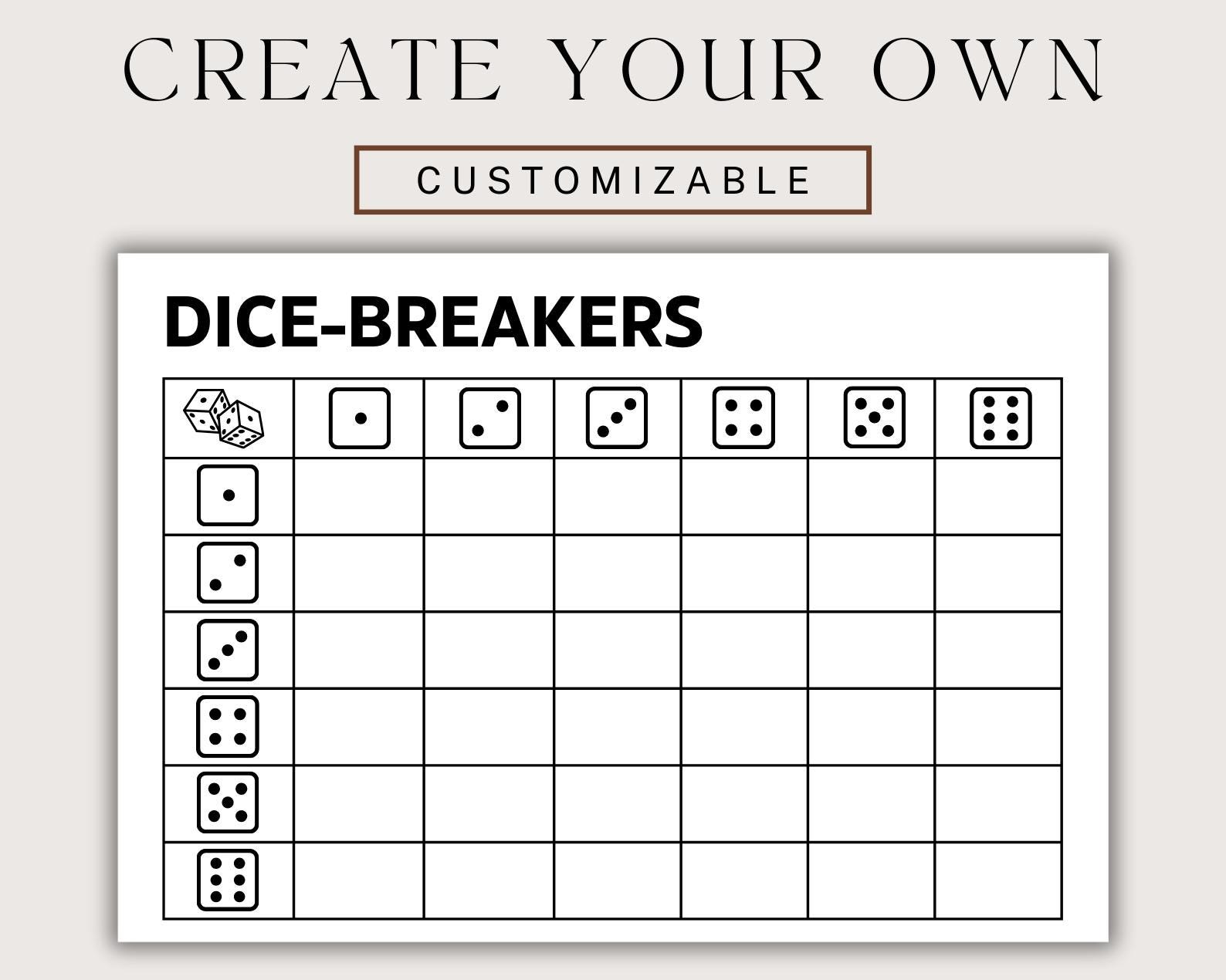 Dicebreakers: the Ultimate Icebreaker Game | Icebreaker Game ...