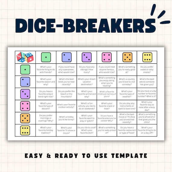 Juegos Para Romper El Hielo Imprimibles Juegos Para Romper El Hielo En