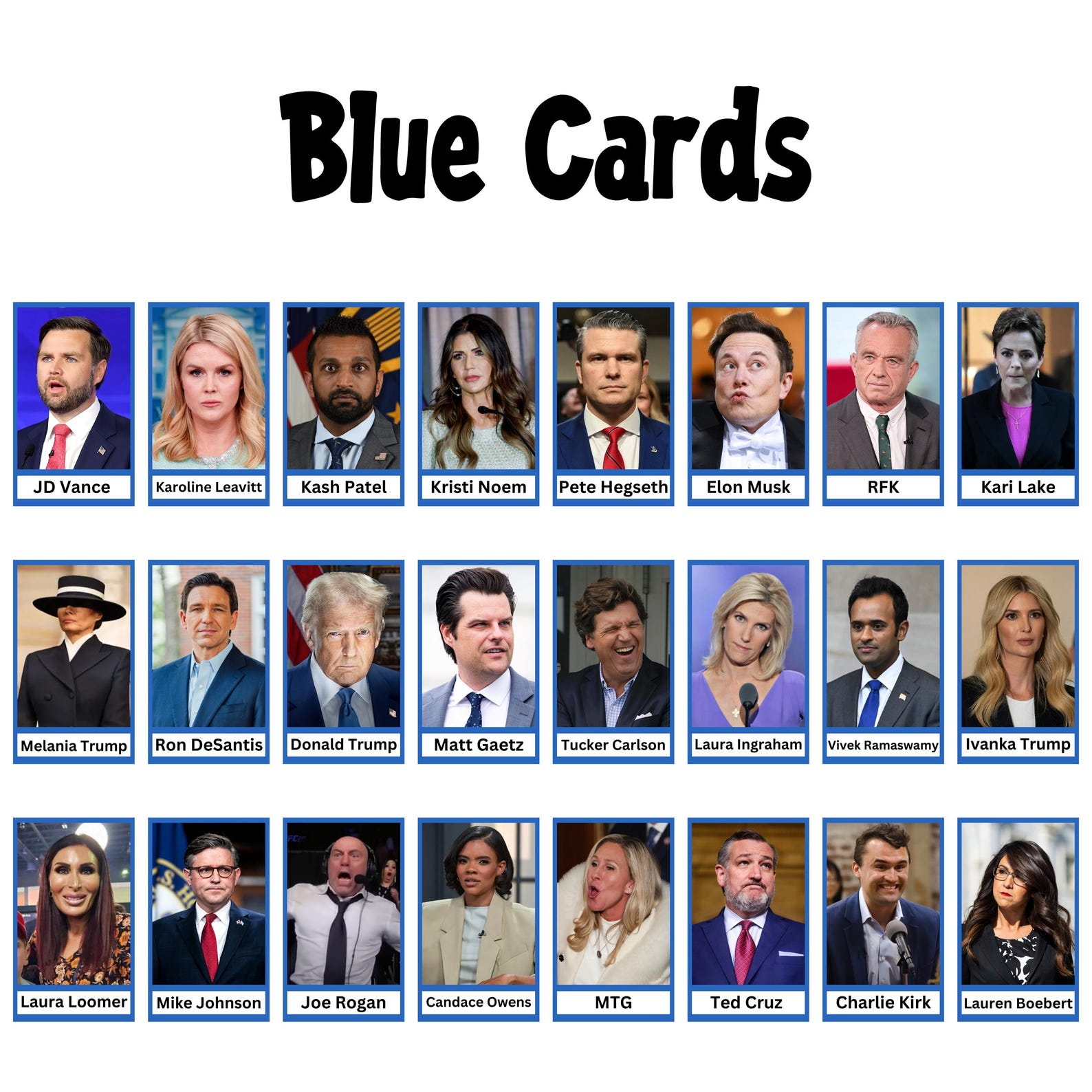Guess Who Maga Template | Printable Guess Who Game | Customizable | DIY ...