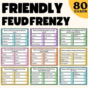Friendly Feud Game Template | Printable Fun for Parties & Events ...