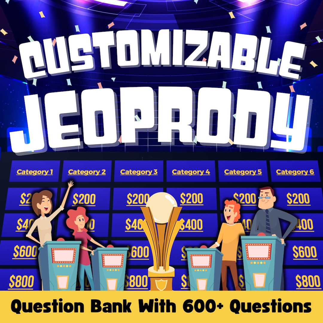 Customizable Jeopardy Powerpoint Template Host Your Own Game Show ...