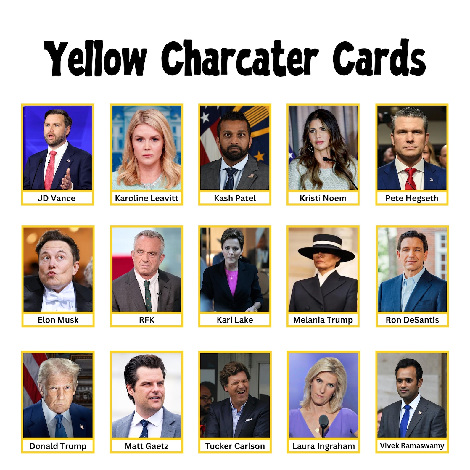 Guess Who Maga Template | Printable Guess Who Game | Customizable | DIY ...