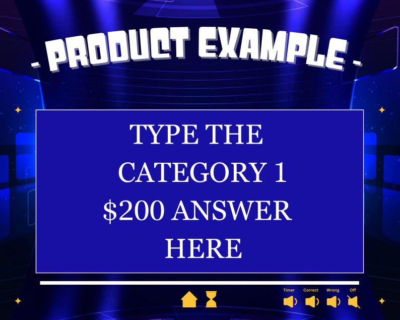 Customizable Jeopardy Powerpoint Template | Host Your Own Game Show ...