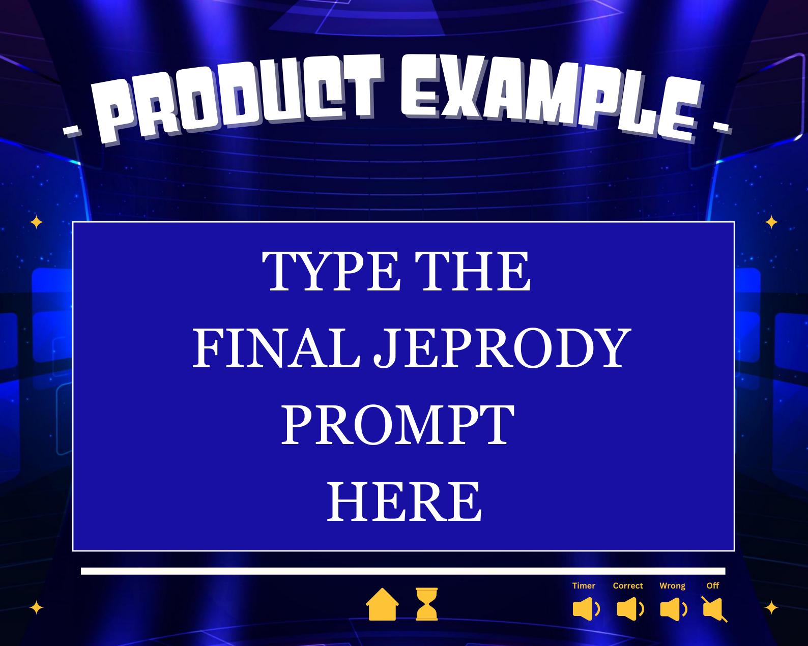 Customizable Jeopardy Powerpoint Template | Host Your Own Game Show ...