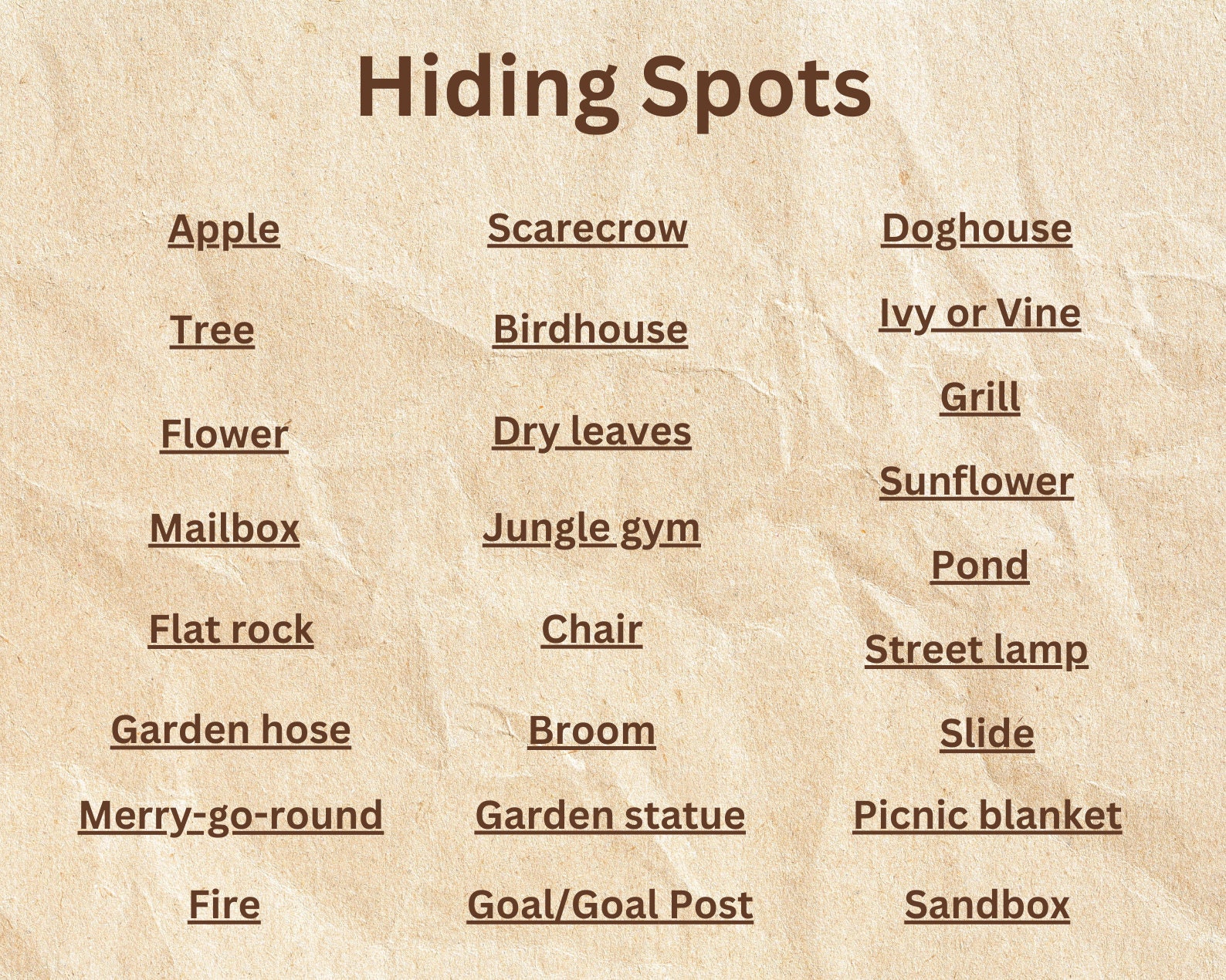 Outdoor Scavenger Hunt: Ultimate Backyard & Park Game for Families ...