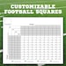 Customizable Football Squares | Football Pool |football Squares ...