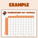 Thanksgiving Day Football Squares | Football Pool |football Squares ...
