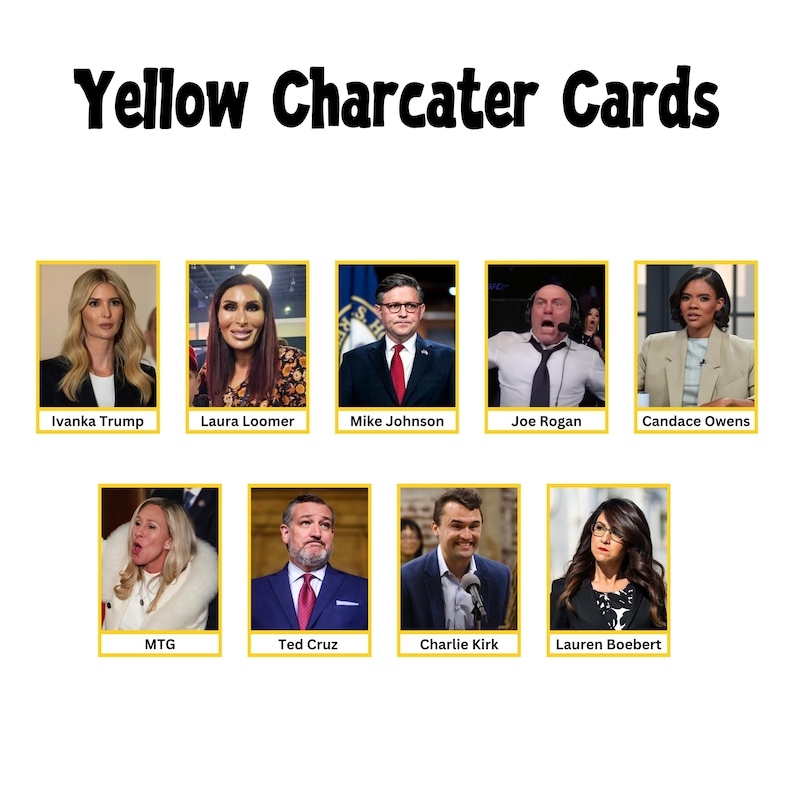 Guess Who Maga Template | Printable Guess Who Game | Customizable | DIY ...