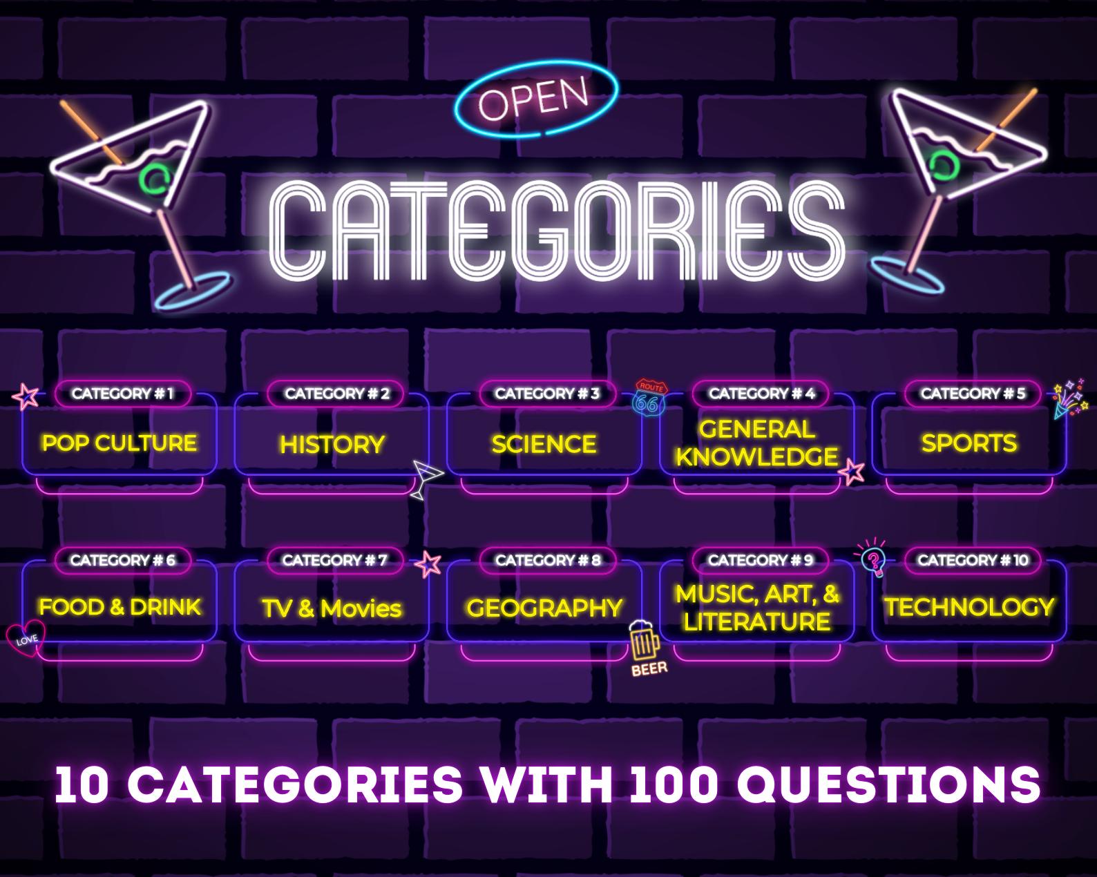 Pub Trivia- Host Your Own Game Night | Powerpoint Game | Virtual Game ...