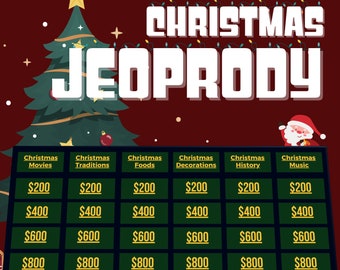 Christmas Holiday Jeopardy Family Trivia Office Party Game - Etsy