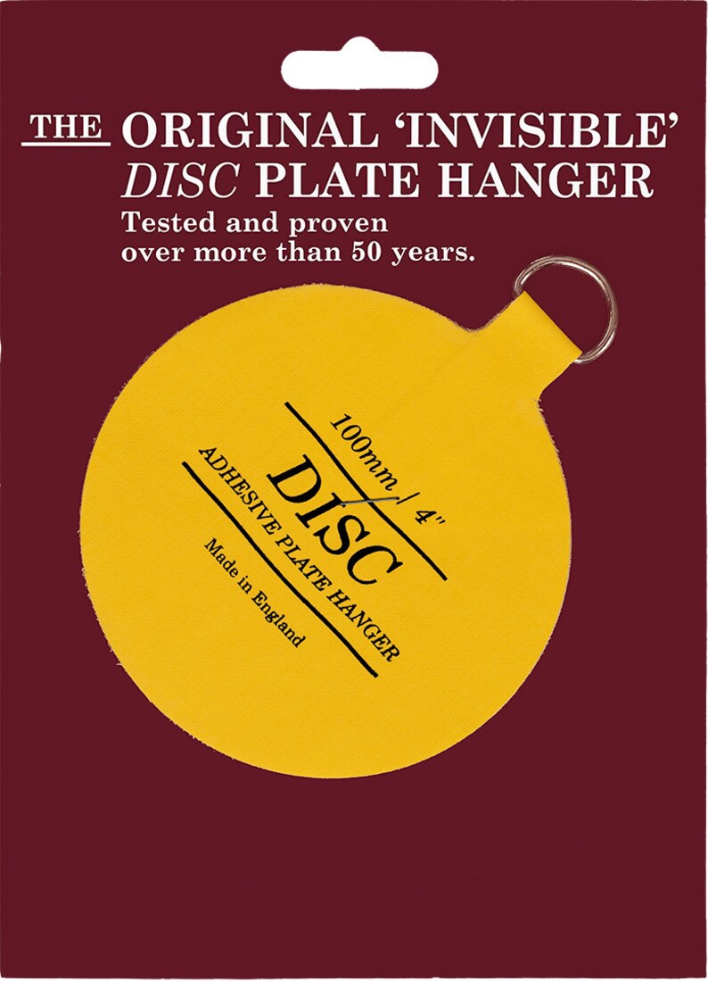 PLATE HANGER - Invisible Adhesive DISC | Select Your Mm Size - Etsy ...