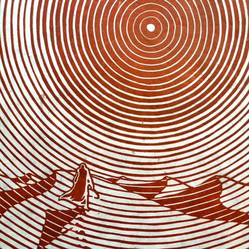 Dune. Frank Herbert. Timothée Chalamet Portrait. Hand-printed Linocut ...