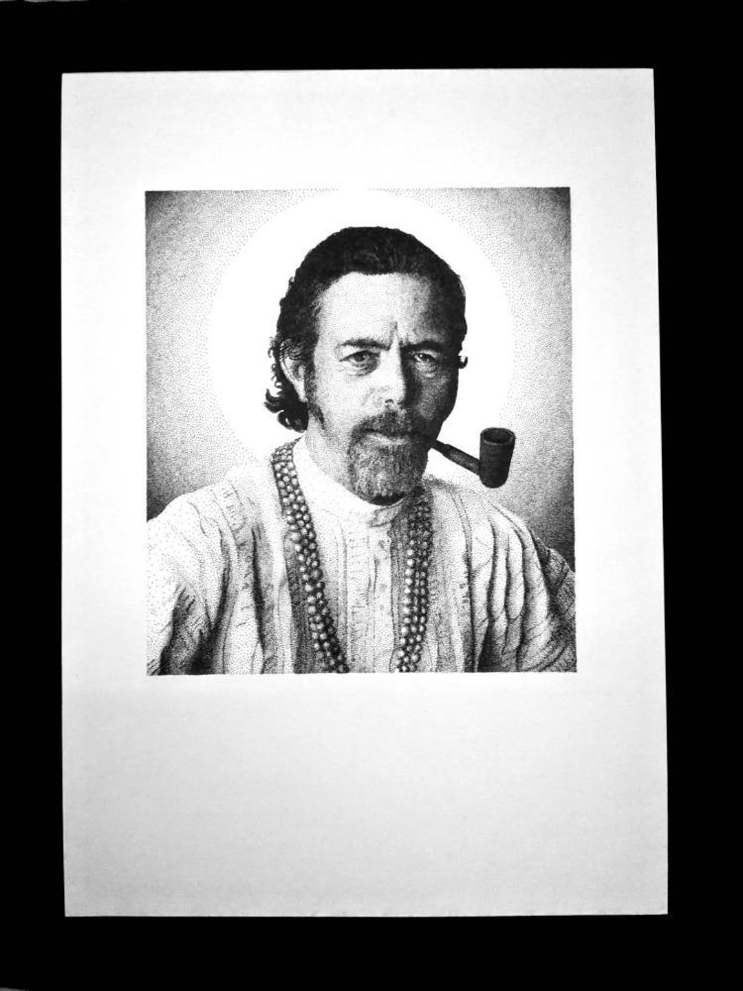 Alan Watts. Dotwork Portrait Philosophy Print - Etsy