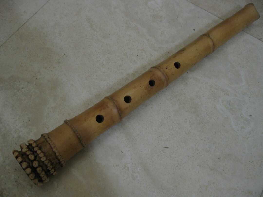 New 1.6 Madake Shakuhachi Bamboo Flute With Root End, & Natural Shaku ...