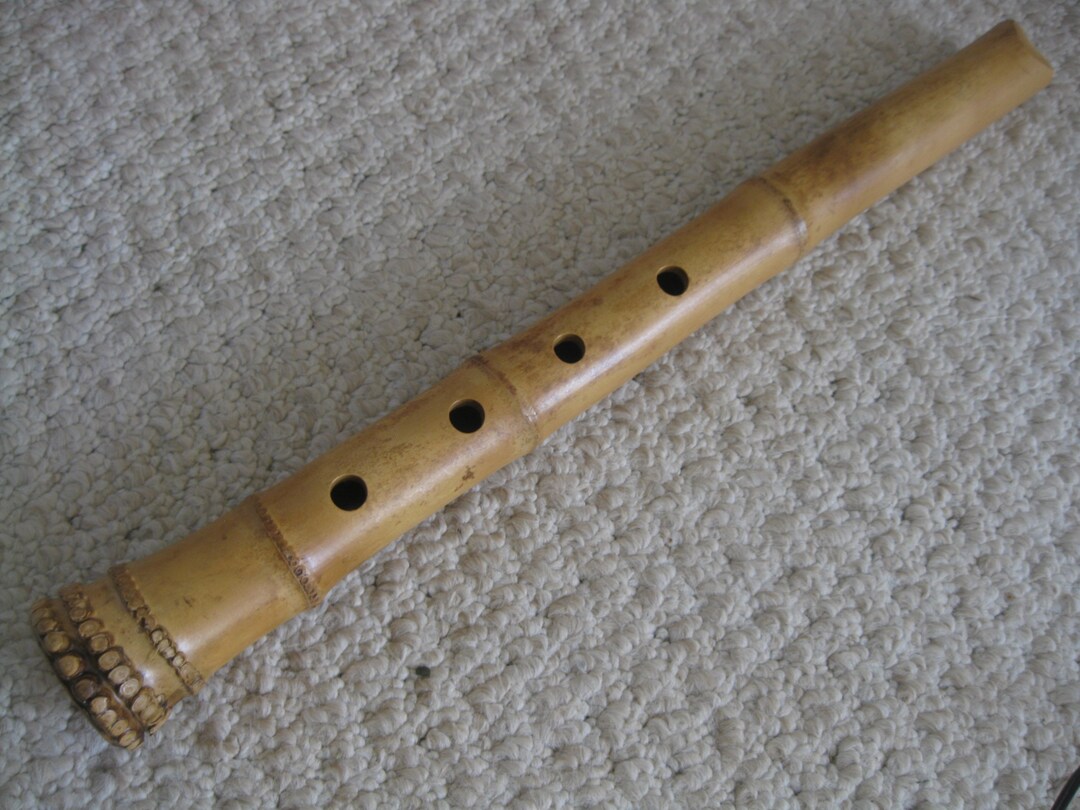 New 1.4 Shakuhachi W. Root End and Nature Shaku Mouthpiece Zen ...