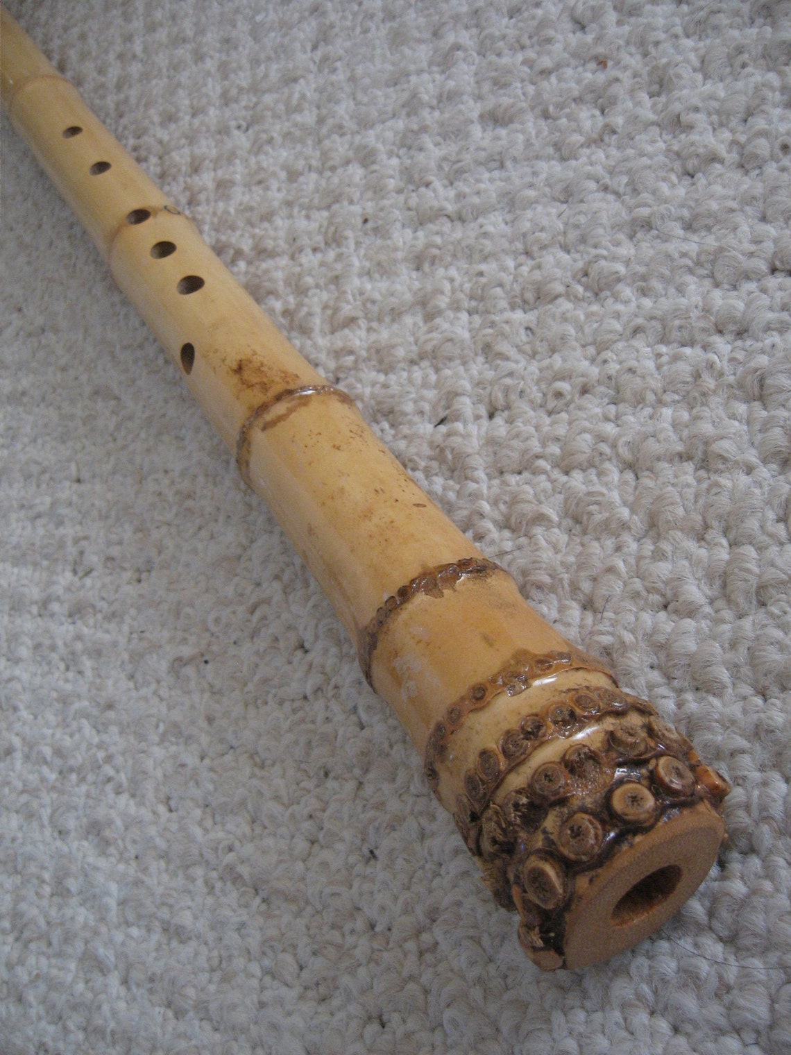 New 7 Holes Traditional Dongxiao D/G Key U-shape Mouthpiece Bamboo ...