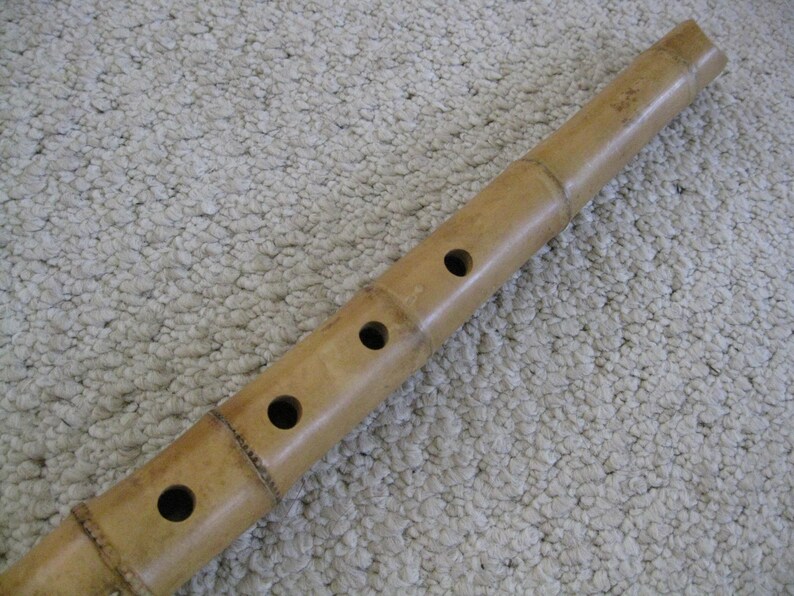 New 1.3 Madake Shakuhachi Bamboo Flute With Root End, & Natural Shaku ...