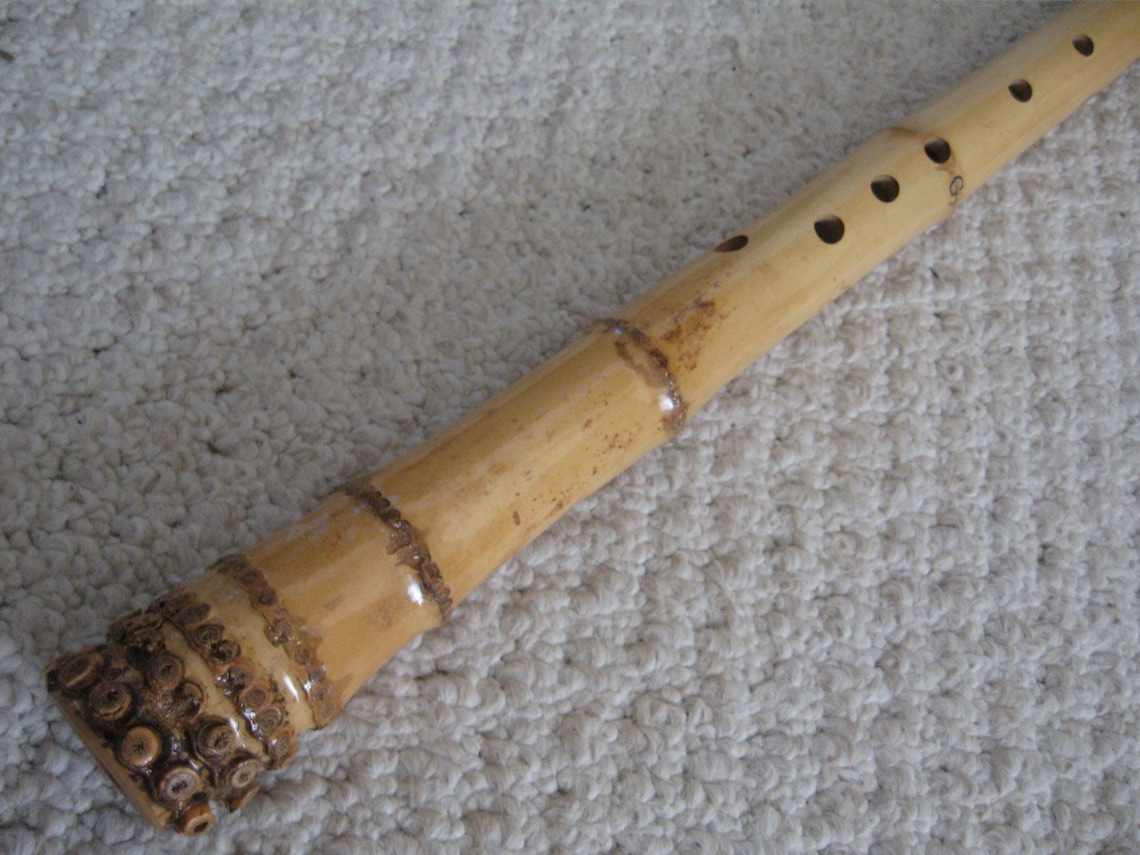 New 7 Holes Traditional Dongxiao D/G Key U-shape Mouthpiece Bamboo ...