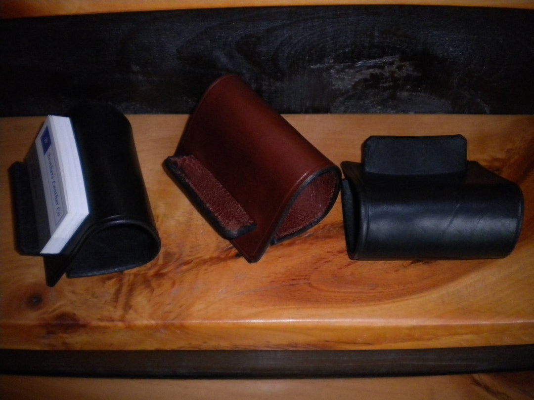 Leather Business Card Holder for Desks/counters - Etsy