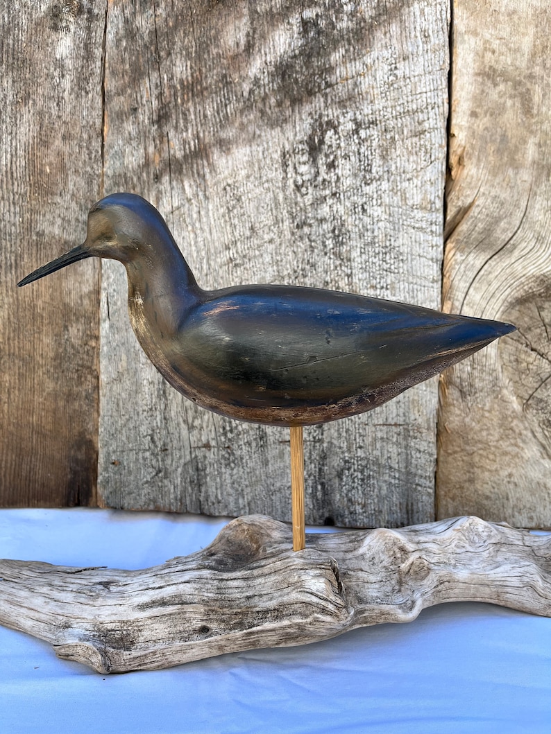 Hand Carved Shore Bird Carving - Etsy