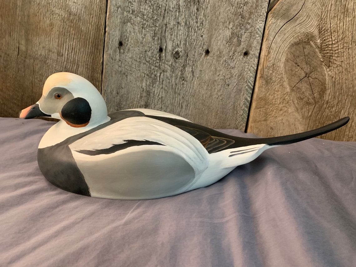 Hand Carved Long-tailed Duck Decoy A.k.a. old Squaw Duck - Etsy