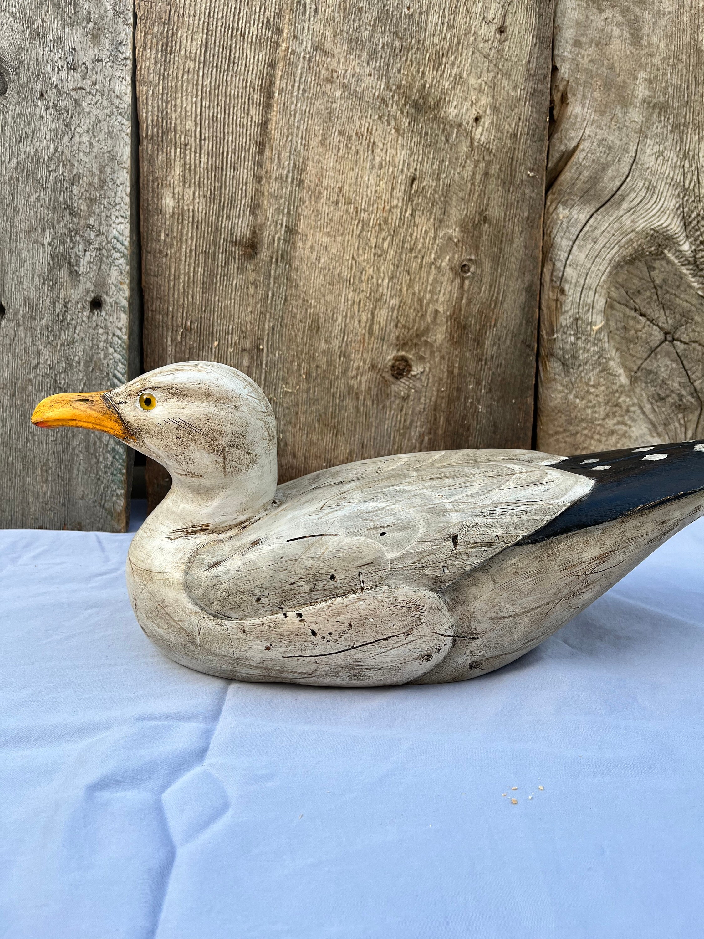 Hand Carved Gull - Etsy