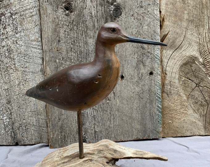 Hand Carved Shore Bird Carving | Etsy