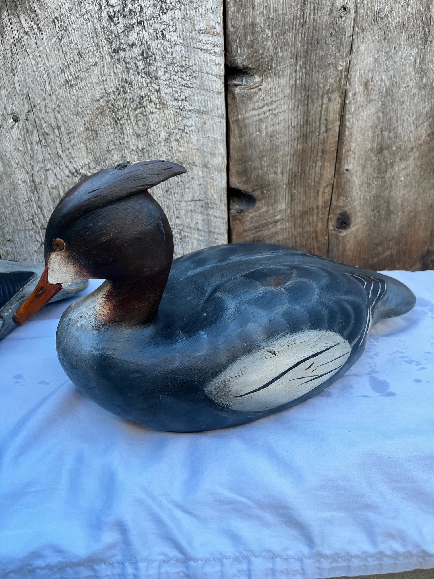 Vintage Red Breasted Merganser Pair - Etsy