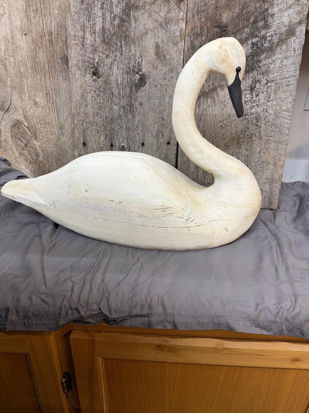 Hand Carved Swan - Etsy