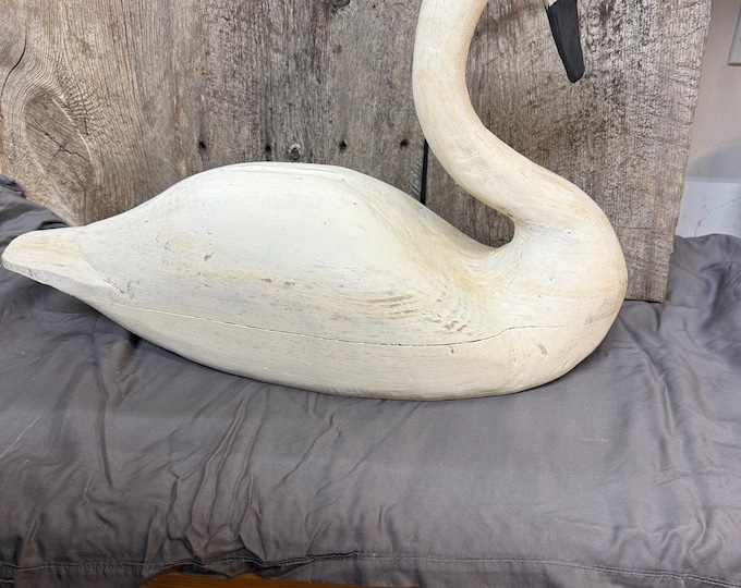 Hand Carved Swan - Etsy