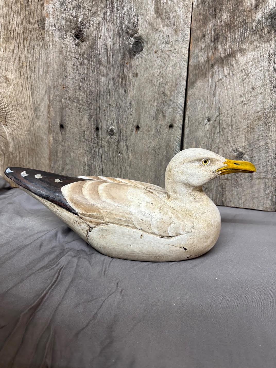 Hand Carved Gull - Etsy