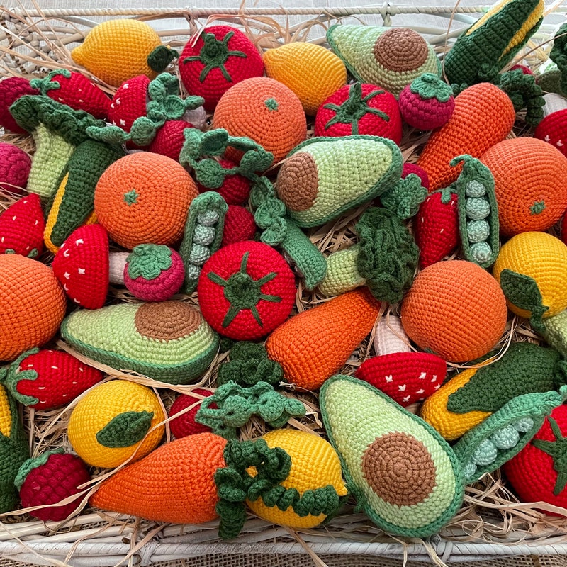 Crochet Fruits - Etsy