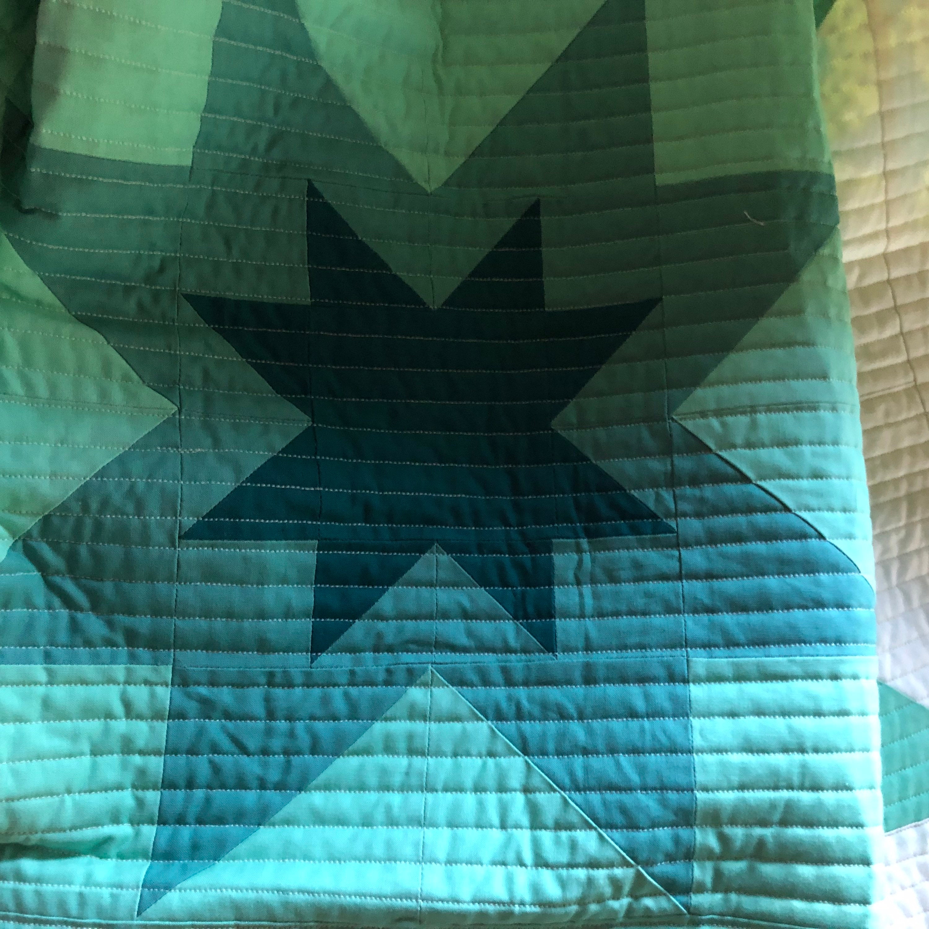 Floating Stars in Stars Quilt Throw Size - Etsy