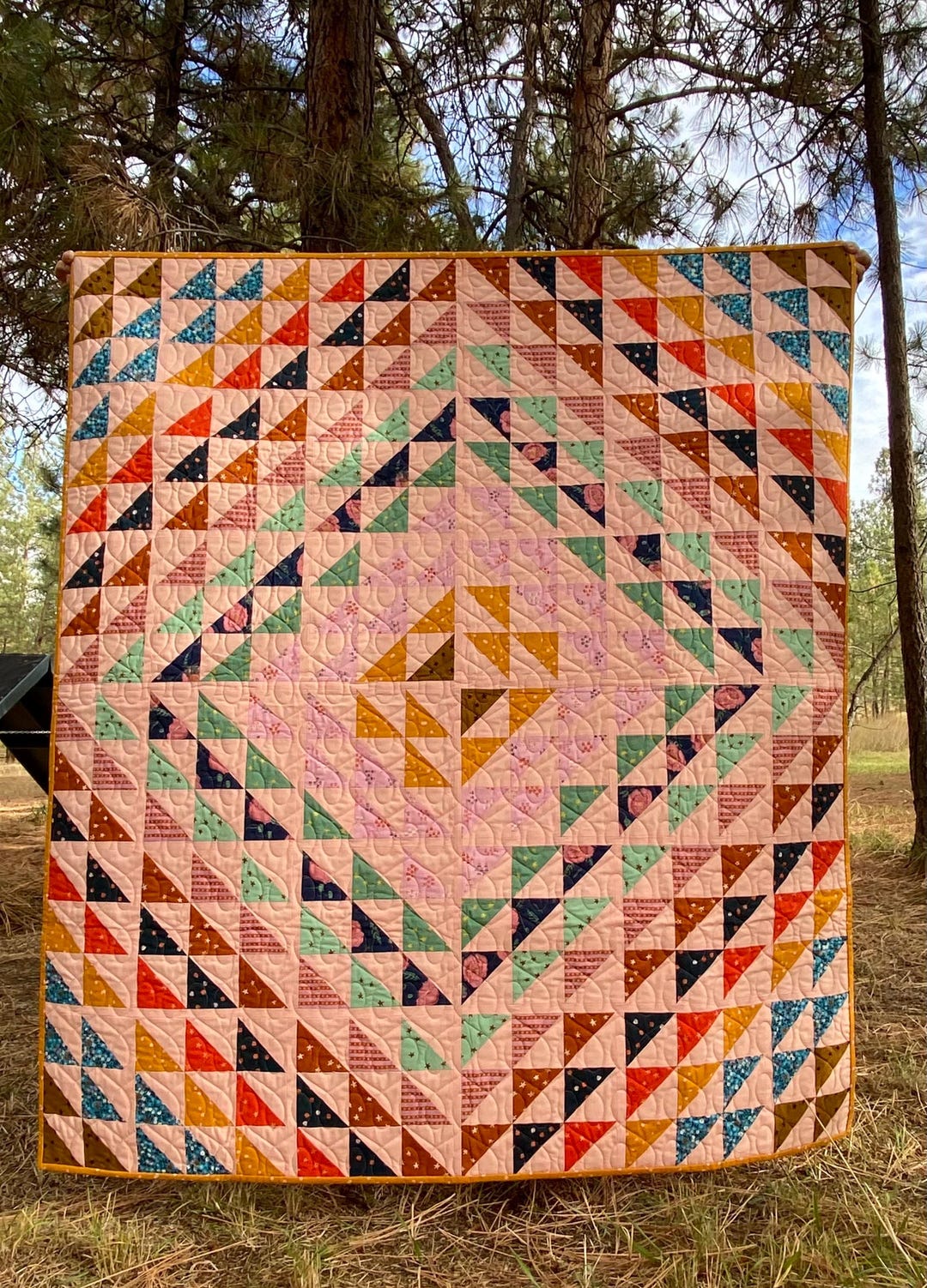 Middle Sister Ruby Star Society Quilt Throw Size - Etsy