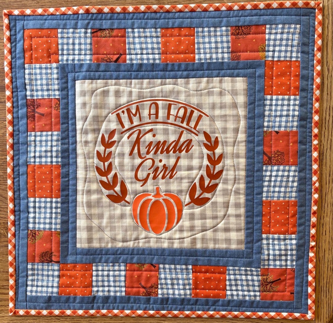 Quilted I’m a Fall Kinda Girl Inspirational Wall Hanging 2 - Etsy