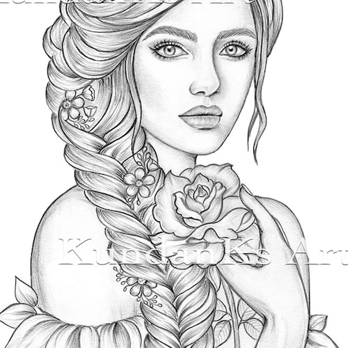 Realistic People Coloring Pages