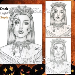 Spidey | Witch Adult Coloring Pages | Premium Coloring Pages ...