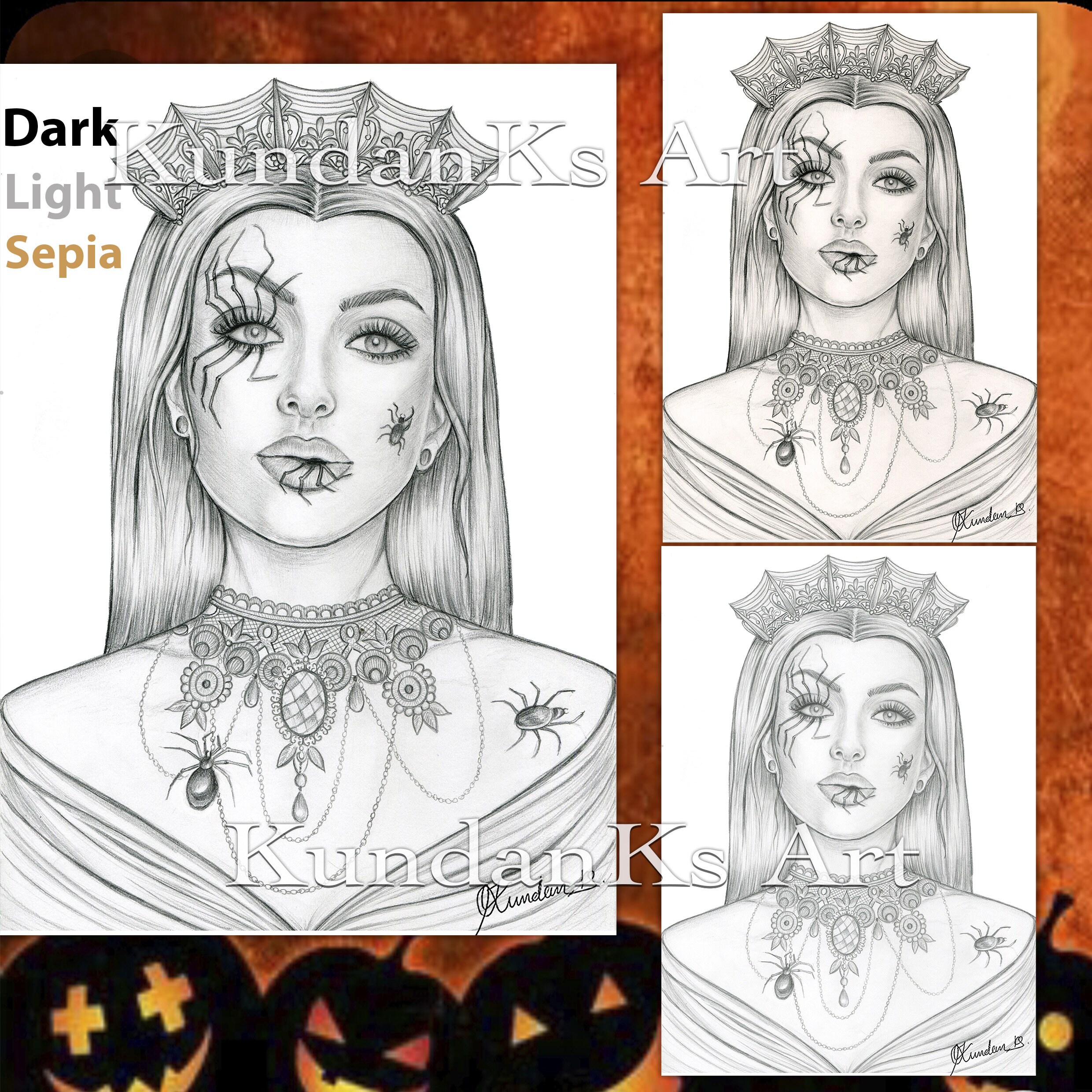 Spidey | Witch Adult Coloring Pages | Premium Coloring Pages ...