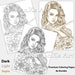 Viola Adult Coloring Pages Premium Coloring Pages - Etsy