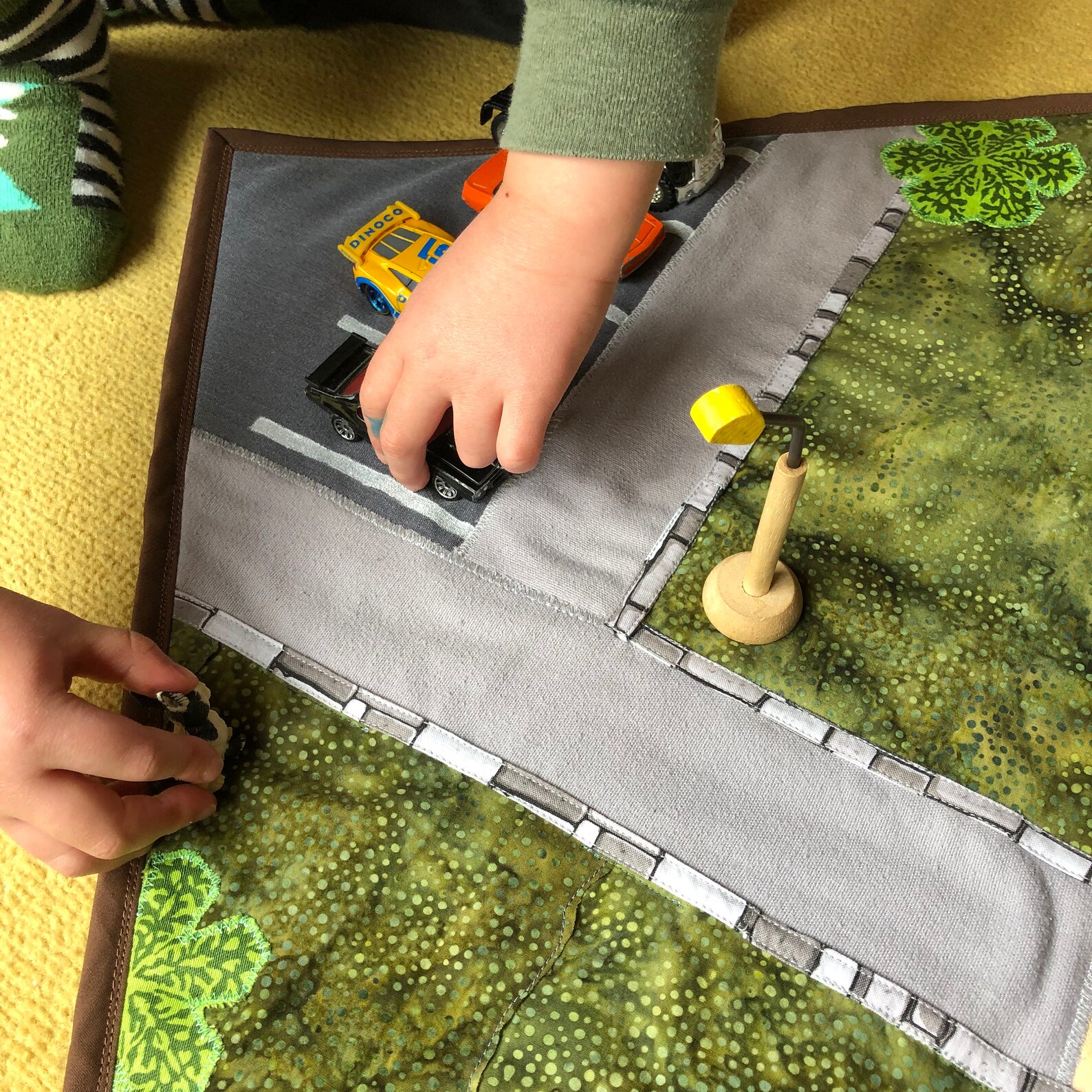 Beach Theme Child Play Mat or Baby Tummy Time Mat Made From Eco ...