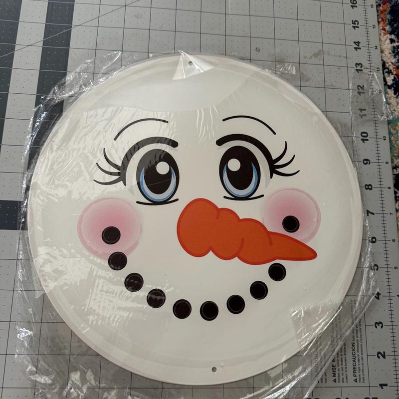 Snowman Face Wreath - Etsy