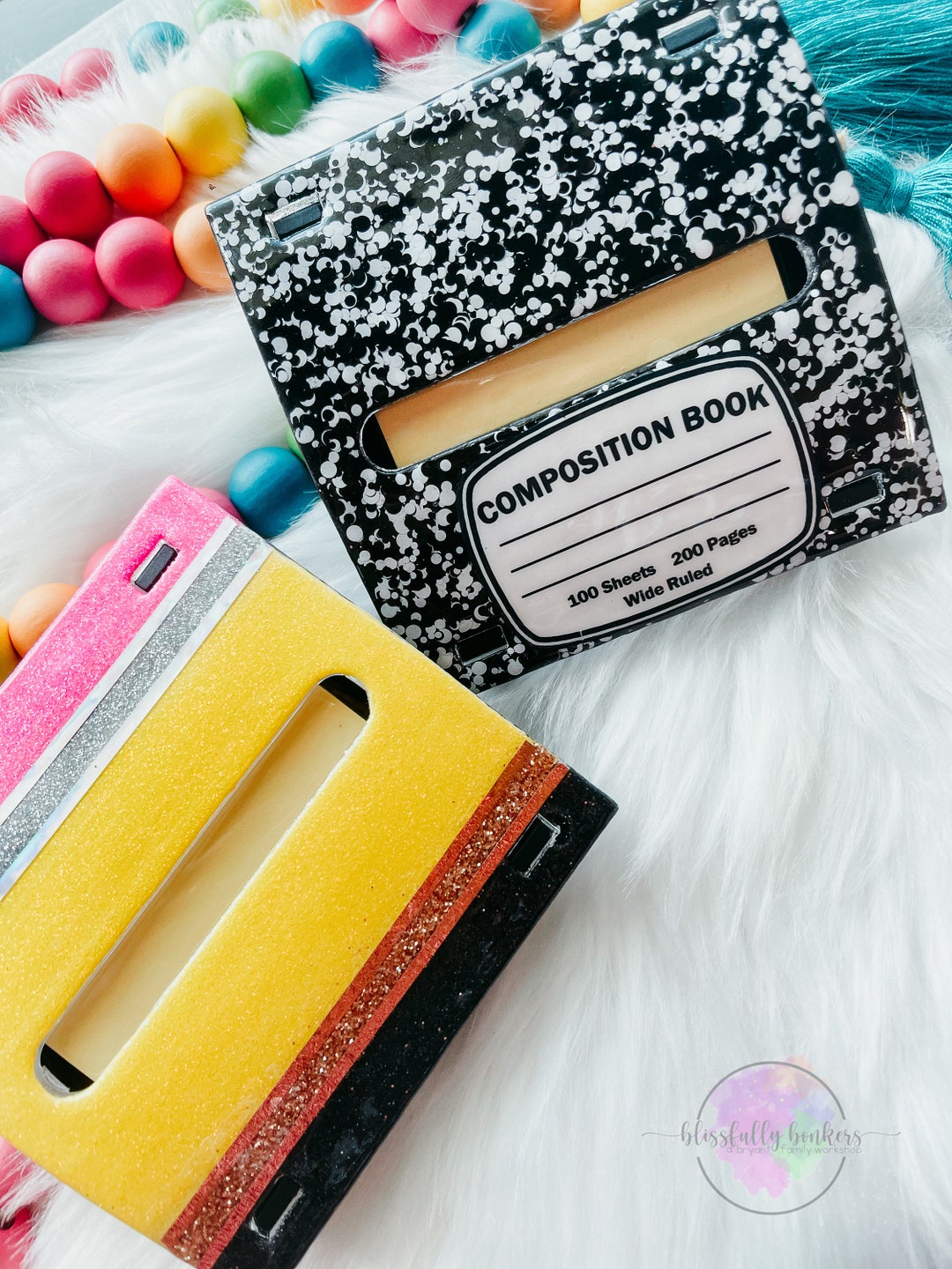 Personalized Teacher Sticky Note Dispenser: Pencil or Composition Book ...