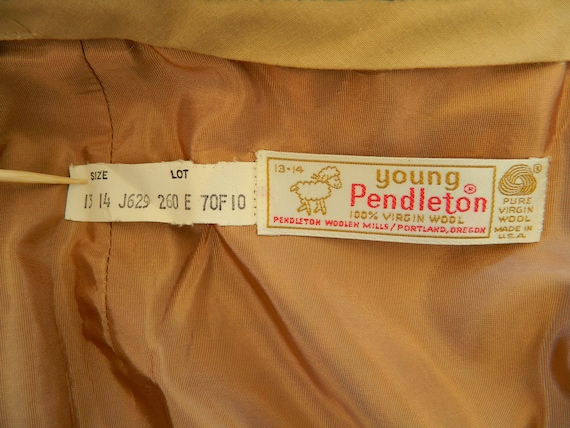 Vintage YOUNG PENDLETON 100% Pure Virgin Wool Mid Cal… - Gem