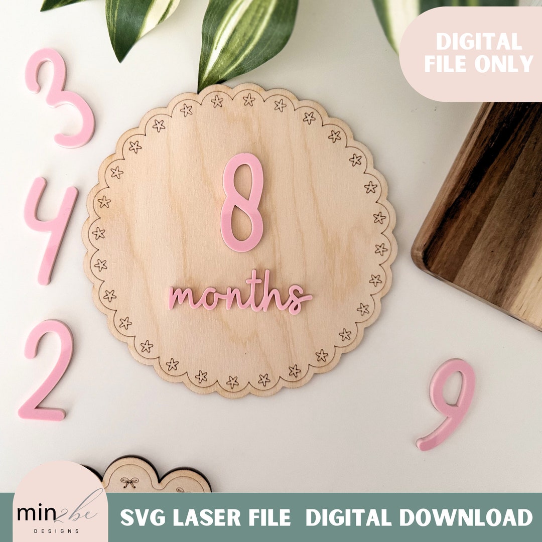 Score Flower Pattern Name Backdrop Digital Template, Scallop Shaped ...